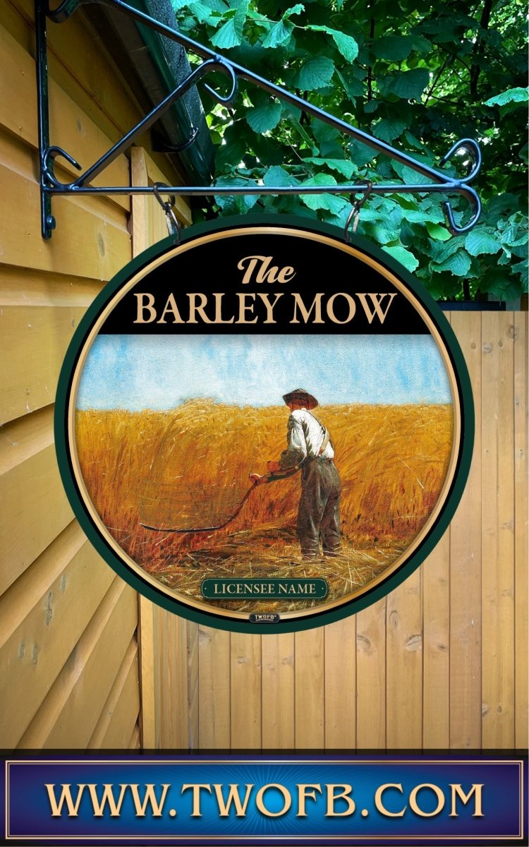 Barley Mow| Personalised Pub Sign | Country Style Pub Signs – Two Fat ...
