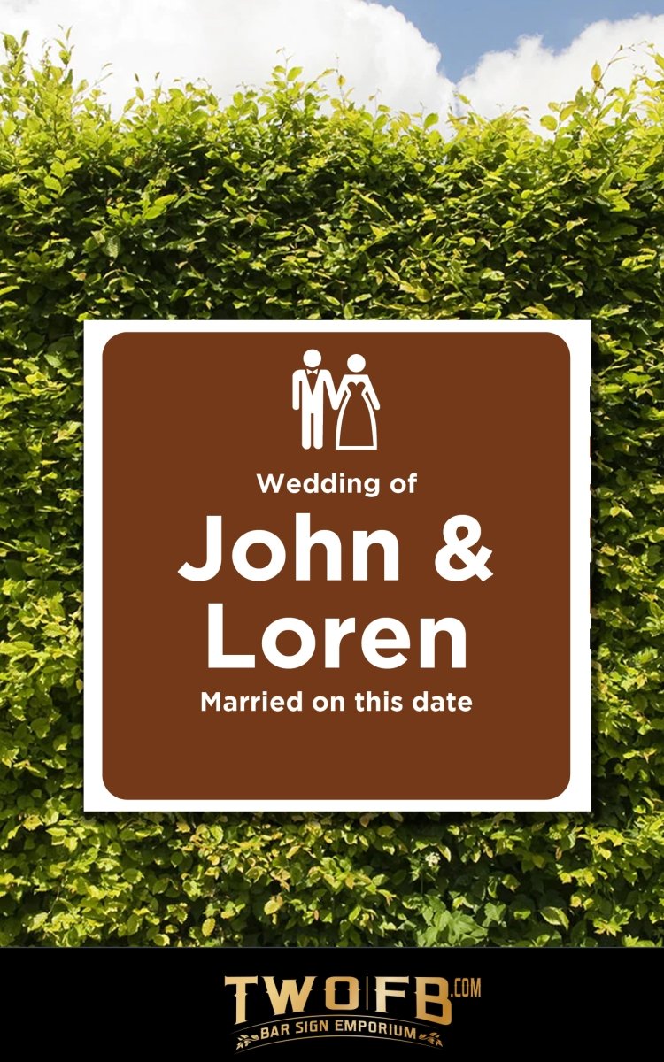 Brown Event signs | Personalised Sign | Event Signs – Two Fat Blokes Ltd