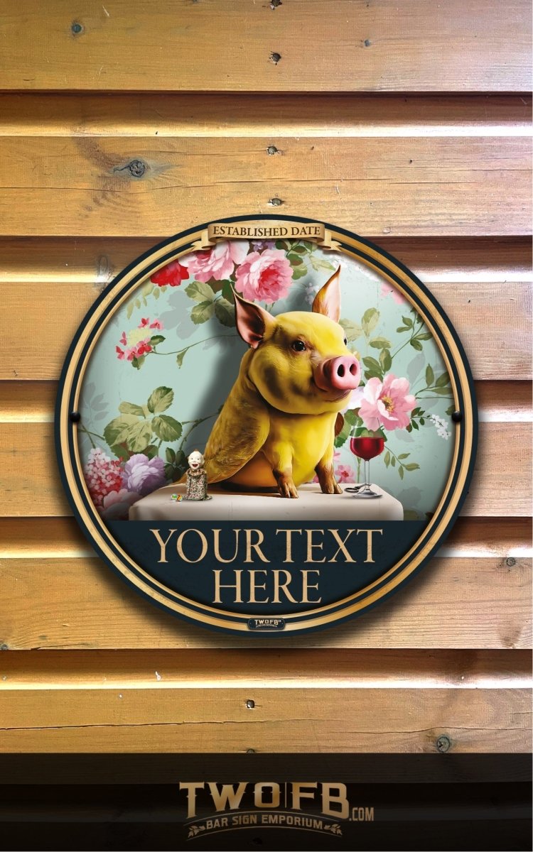 Flying Pig | Custom Bar Sign | Pub Signs – Two Fat Blokes Ltd