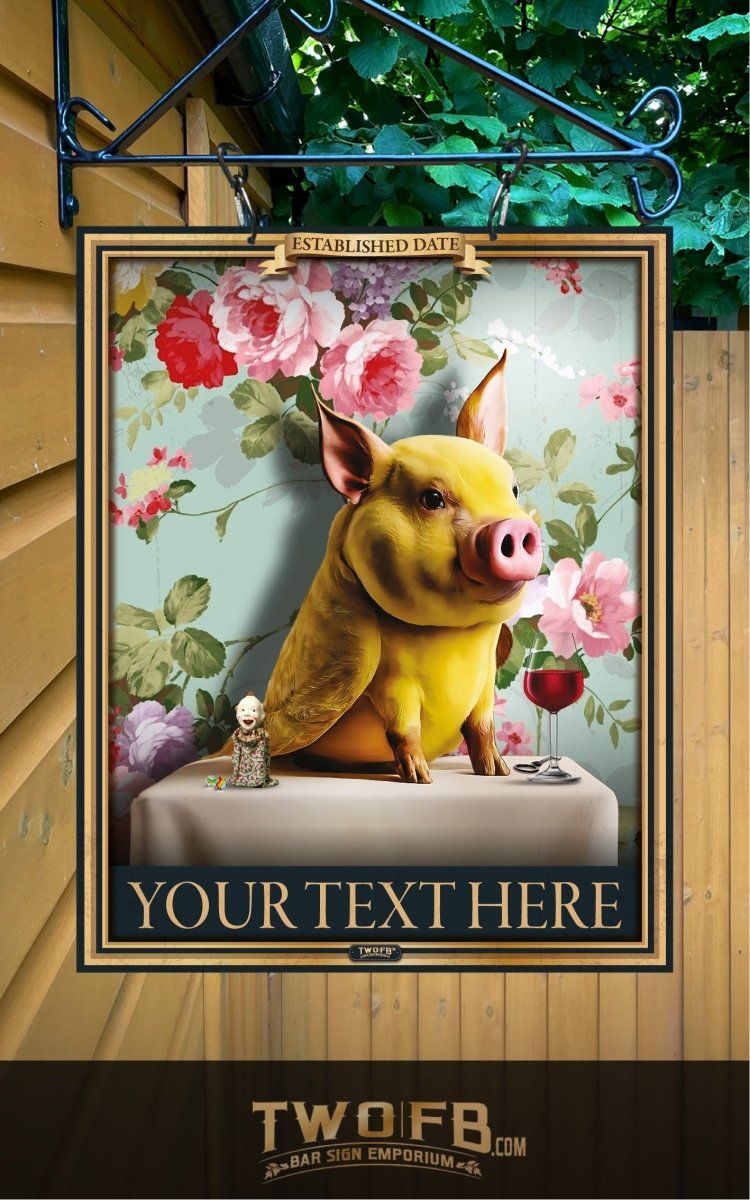 Flying Pig | Custom Bar Sign | Pub Signs – Two Fat Blokes Ltd