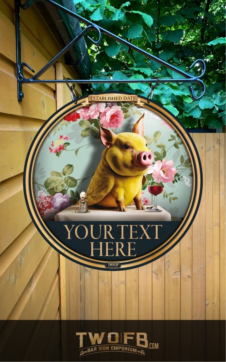 Flying Pig | Custom Bar Sign | Pub Signs – Two Fat Blokes Ltd