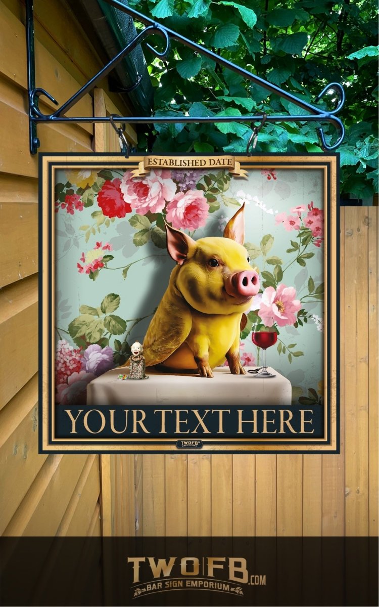 Flying Pig | Custom Bar Sign | Pub Signs – Two Fat Blokes Ltd