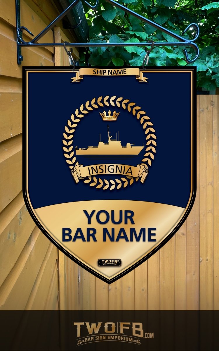 Navy Insignia Pub Sign | Squadron Sign | Royal Navy Bar Sign – Two Fat ...