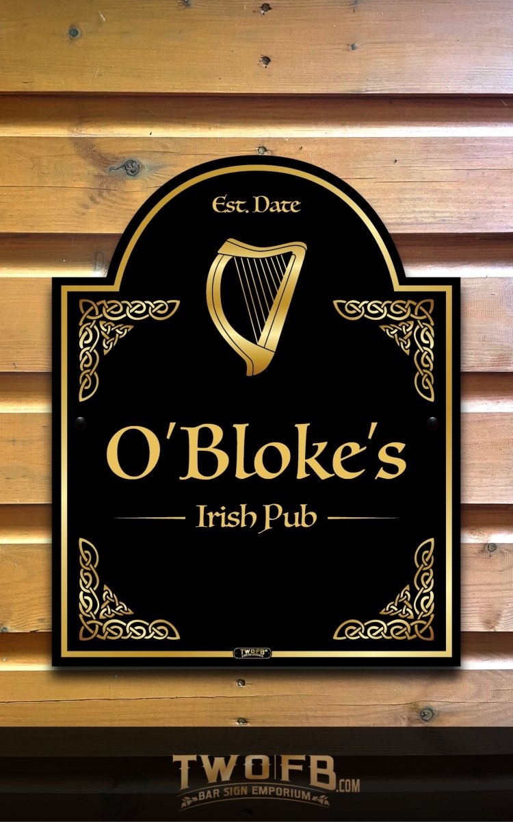 O'Bloke's| Personalised Bar Sign | Irish Pub Sign – Two Fat Blokes Ltd