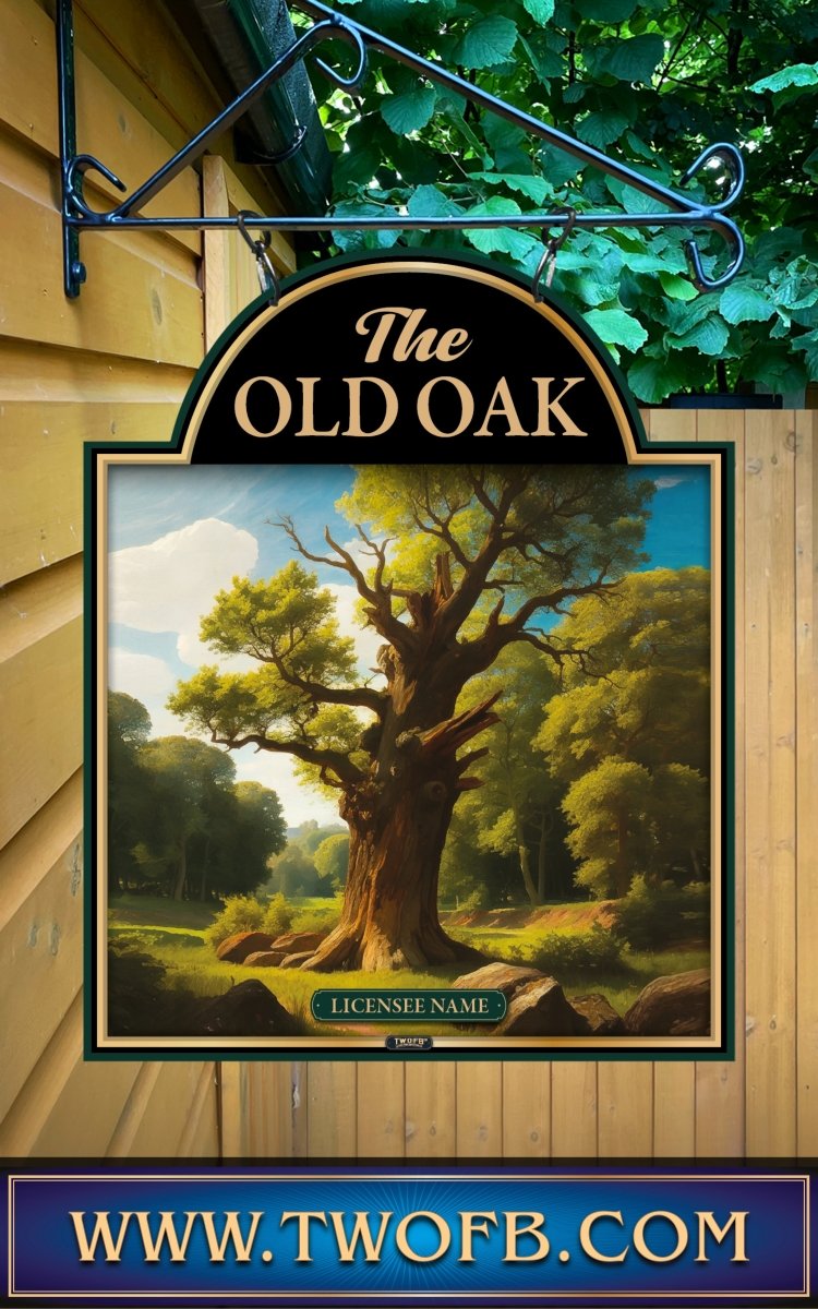 Old Oak | Personalised Pub Sign | Country Style Pub Signs – Two Fat ...