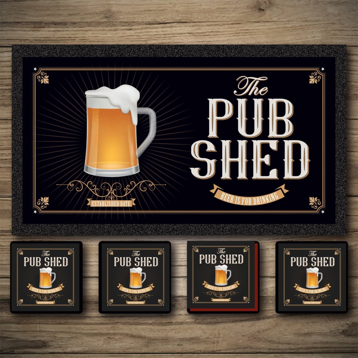 Personalised Bar Mats | Drip Mats | Custom Bar Runners | The Pub Shed ...