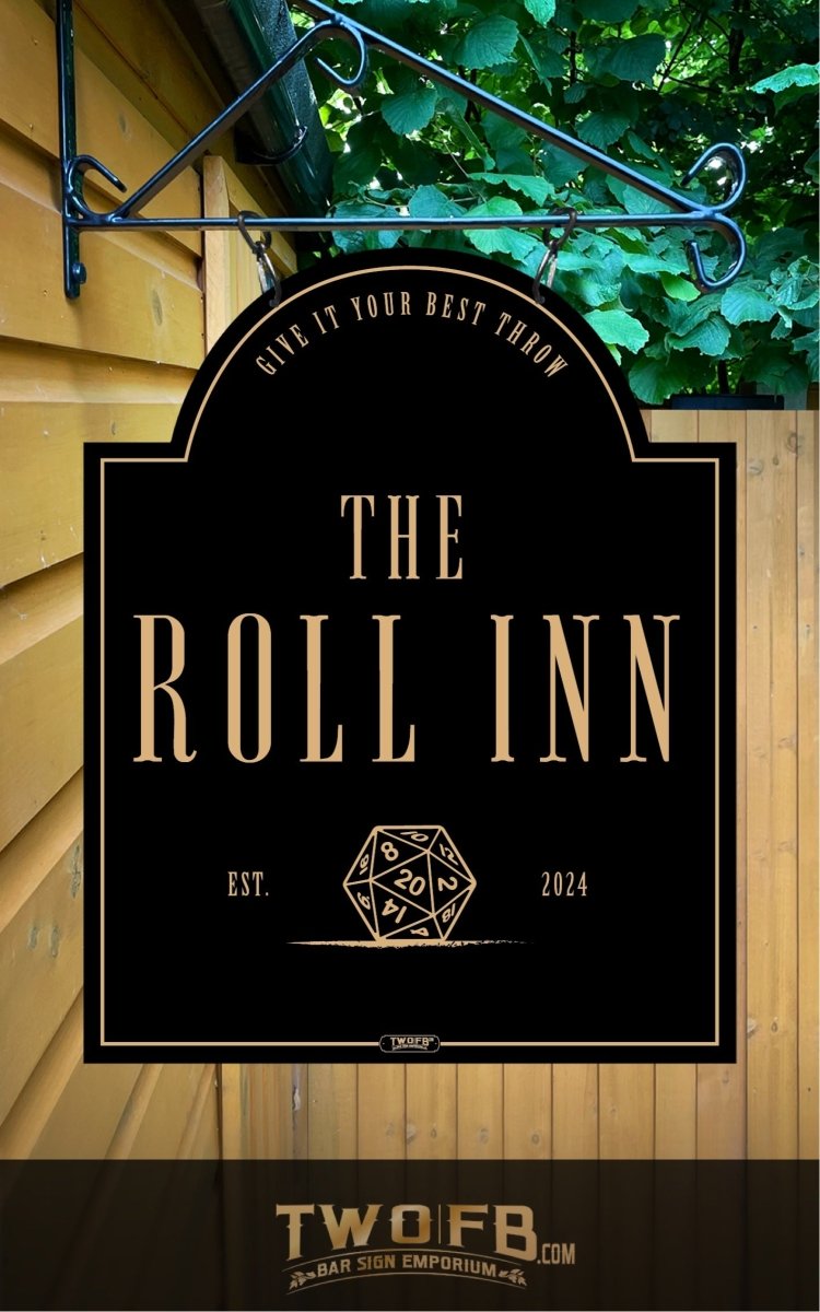 Roll Inn | Personalised Bar Sign | Bistro Style – Two Fat Blokes Ltd