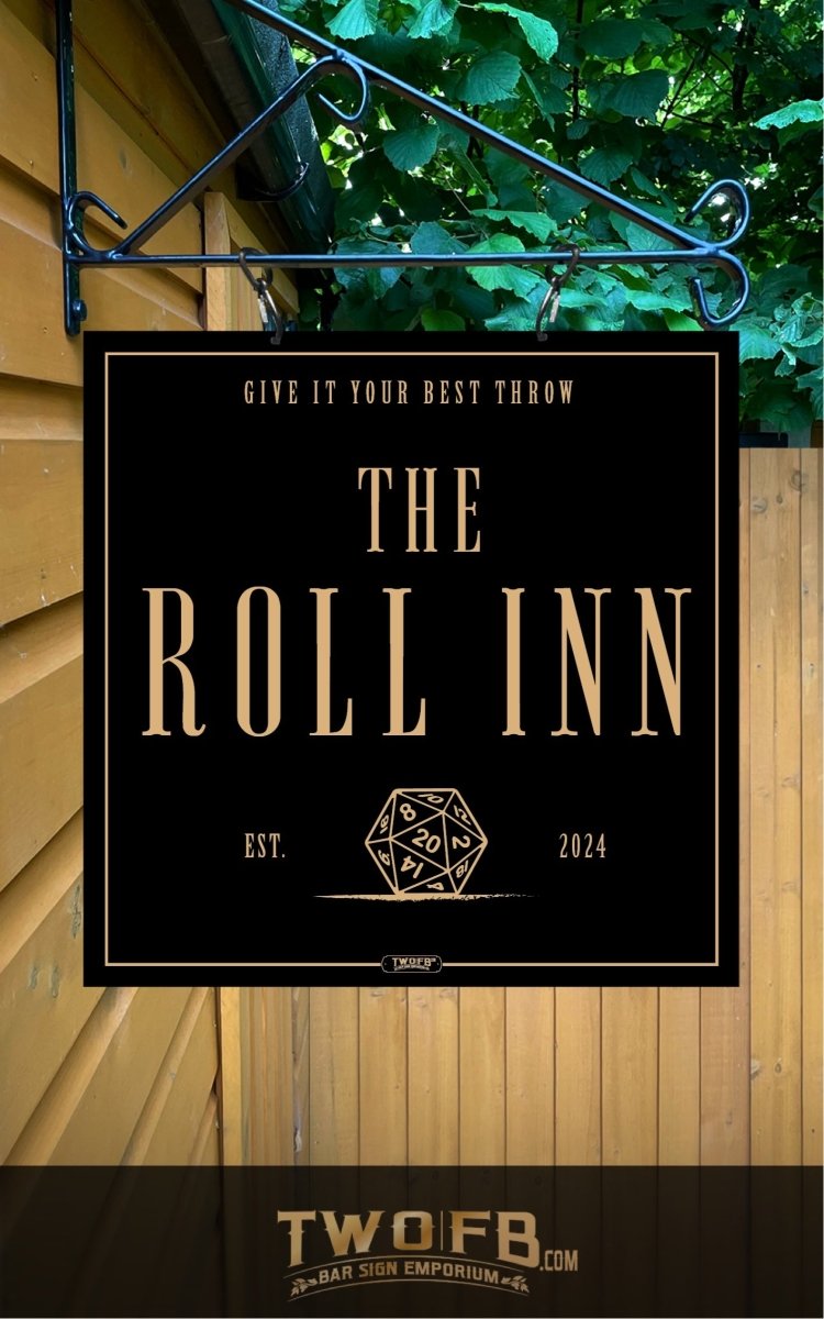 Roll Inn | Personalised Bar Sign | Bistro Style – Two Fat Blokes Ltd