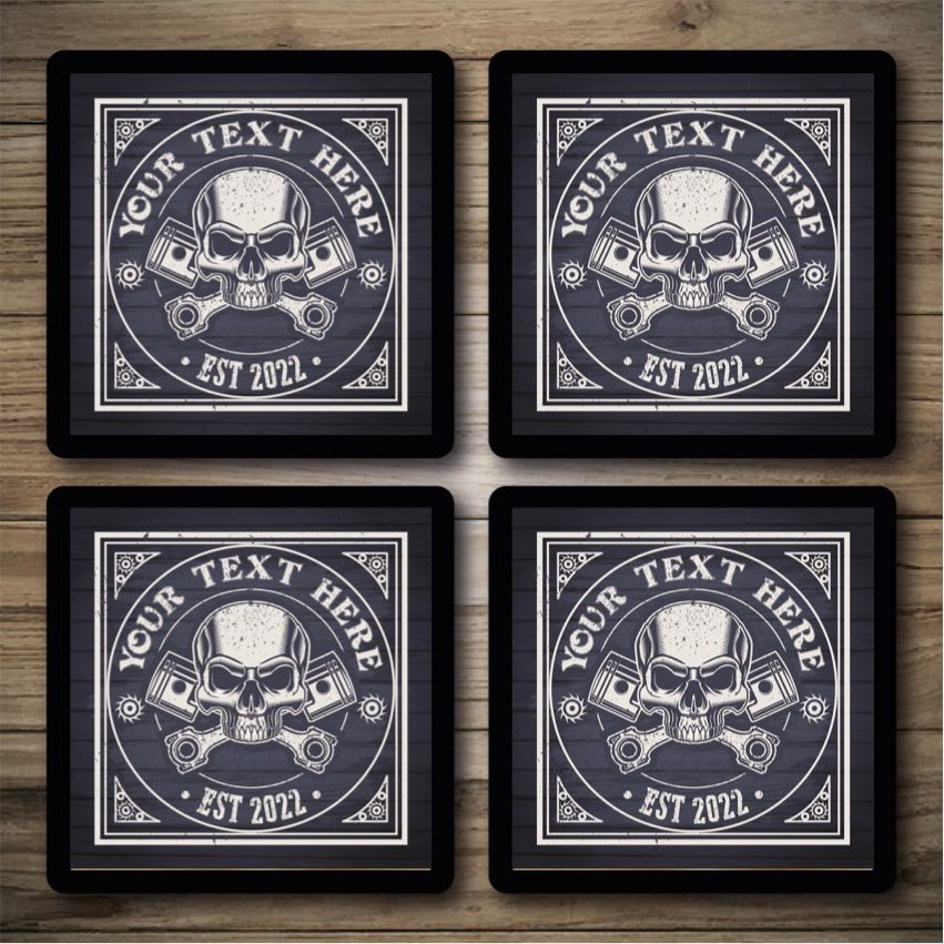 Personalised Bar Mats | Drip Mats | Custom Bar Runners | Bikers Rest ...