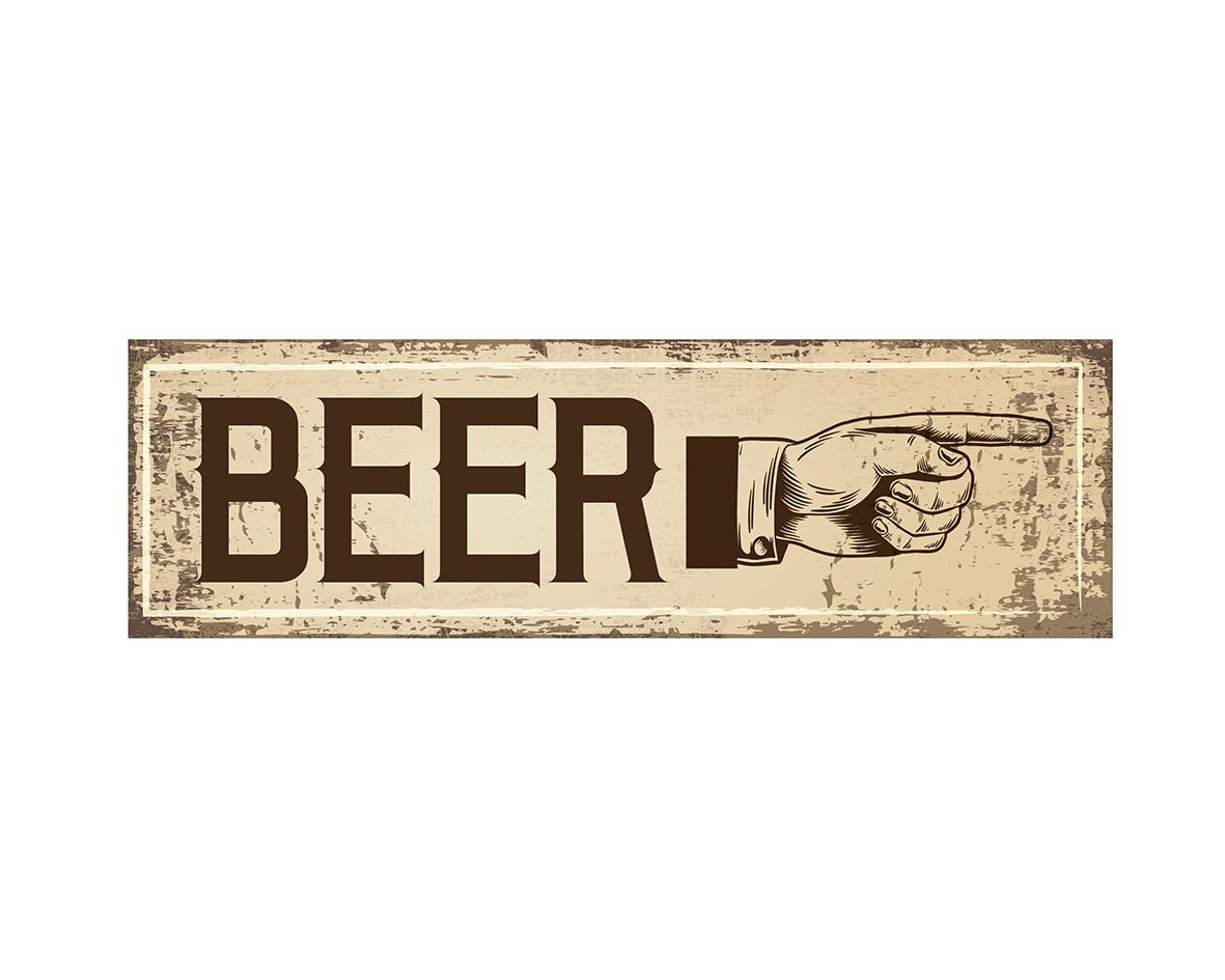Arrow Bar Sign Beer - Bar Signs – Two Fat Blokes Ltd
