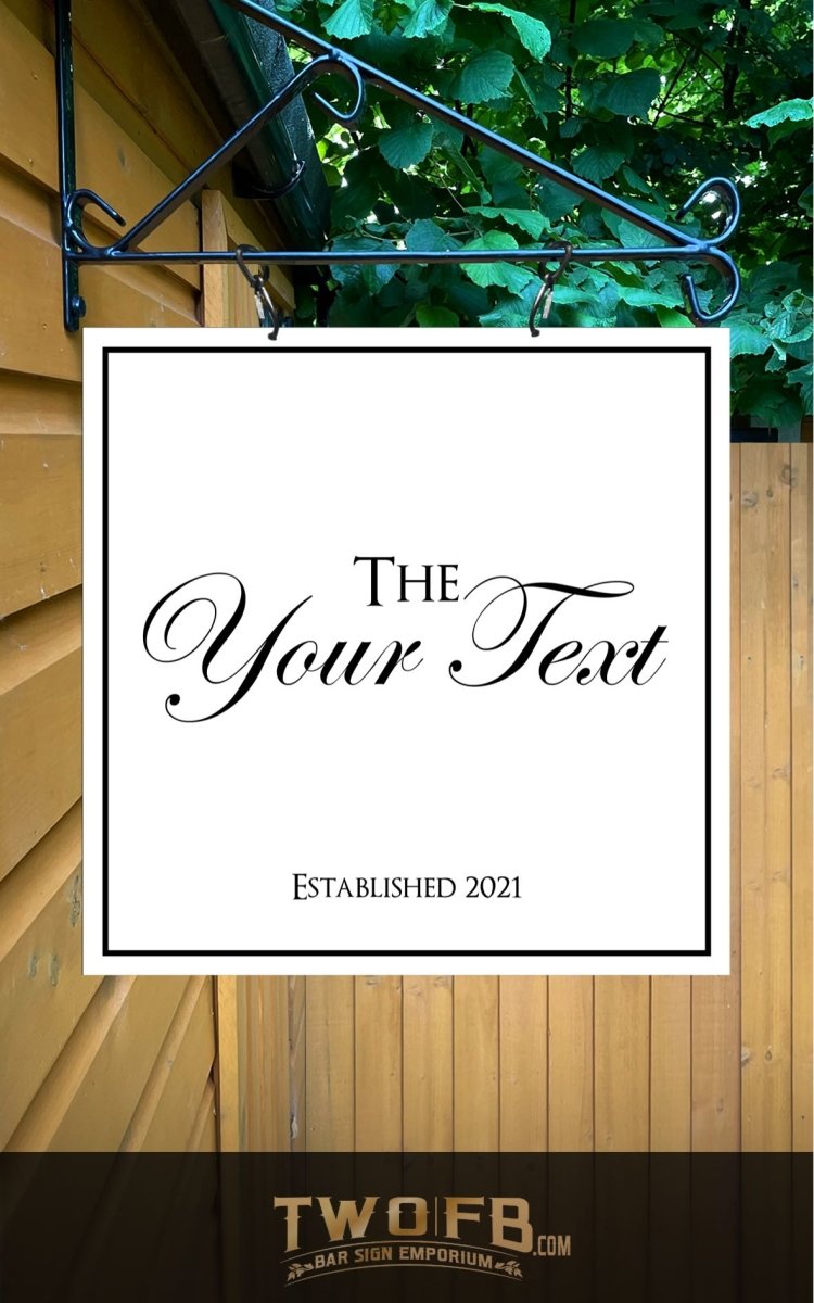 Bar Minimal | Personalised Bar Sign | Modern pub sign – Two Fat Blokes Ltd