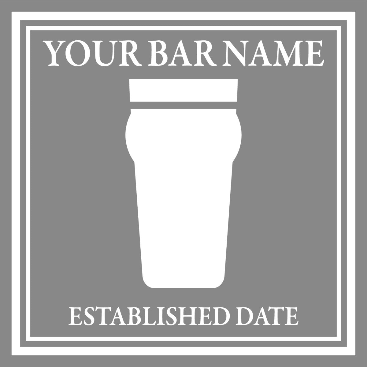 Beer logo - Frosted window graphics. Cafe style window Decal – Two Fat ...