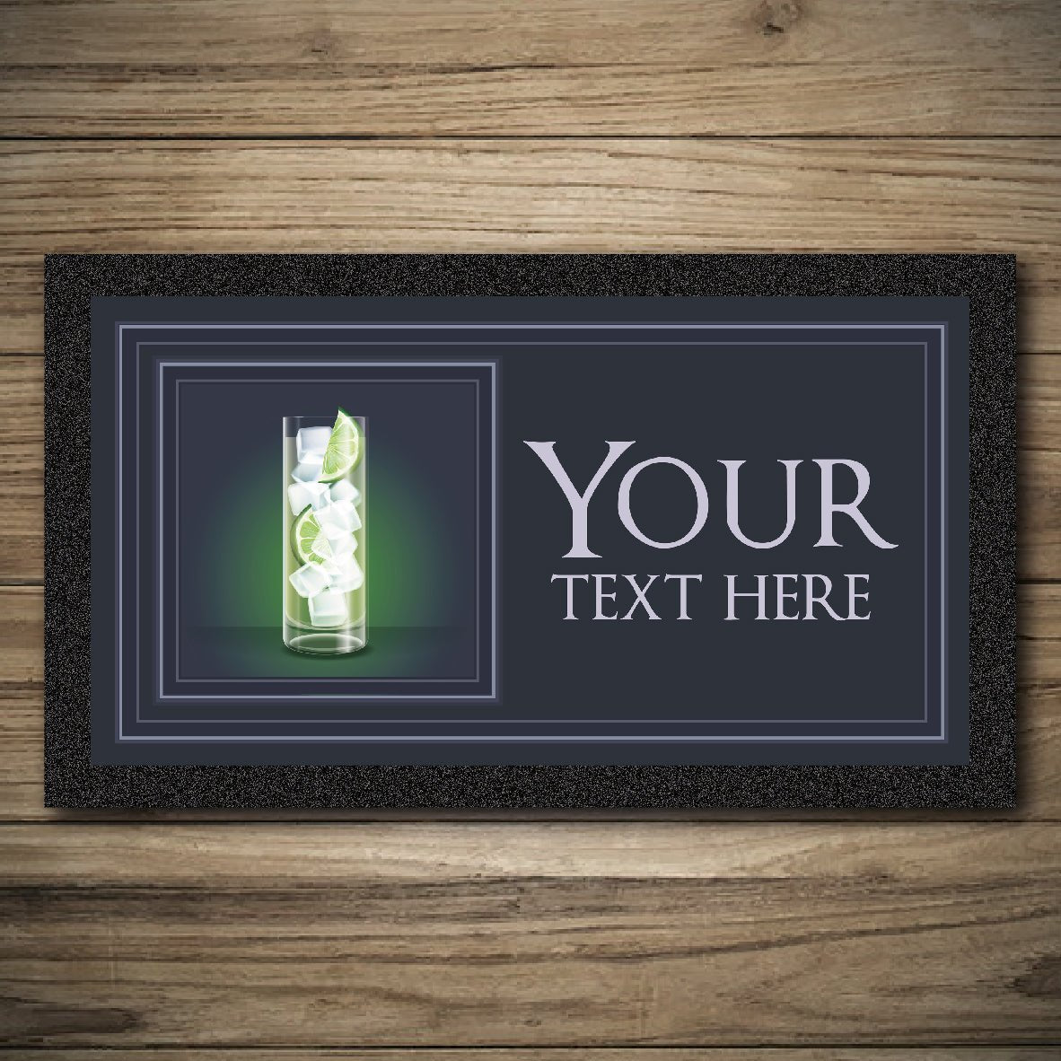 Personalised Bar Mats | Drip Mats | Custom Bar Runners | No1 Gin Bar ...
