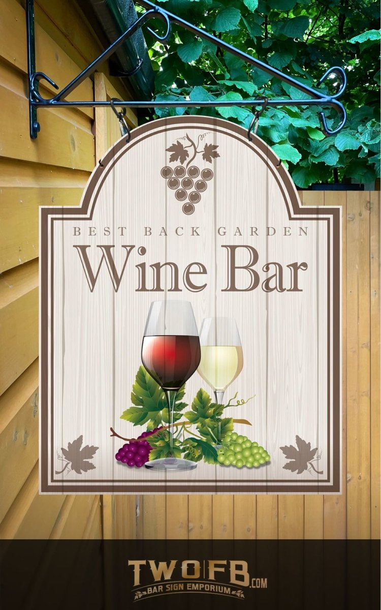 Wine Bar | Personalised Wine Bar Sign | Wine Signs – Two Fat Blokes Ltd