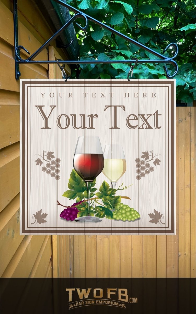 Wine Bar | Personalised Wine Bar Sign | Wine Signs – Two Fat Blokes Ltd
