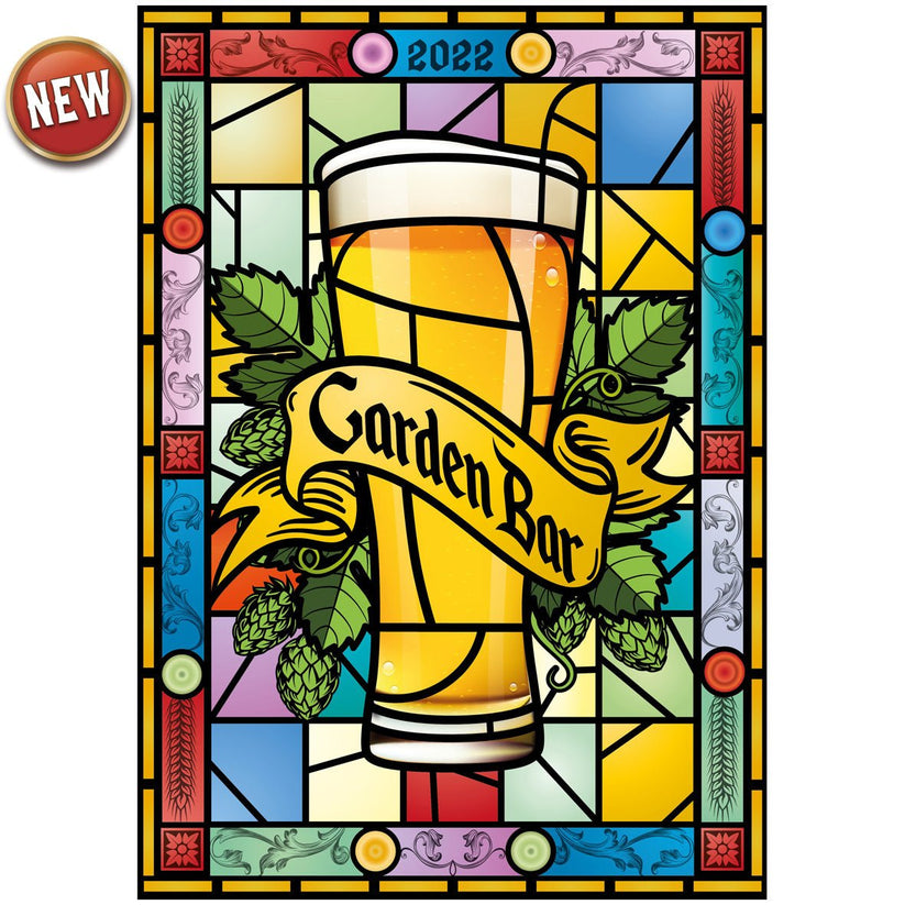 Beer Glass Window Vinyl | Stained Glass | Custom window decals – Two ...