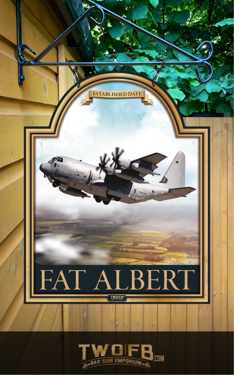 Fat Alberts | Personalised Bar Sign | Custom Pub Signs – Two Fat Blokes Ltd