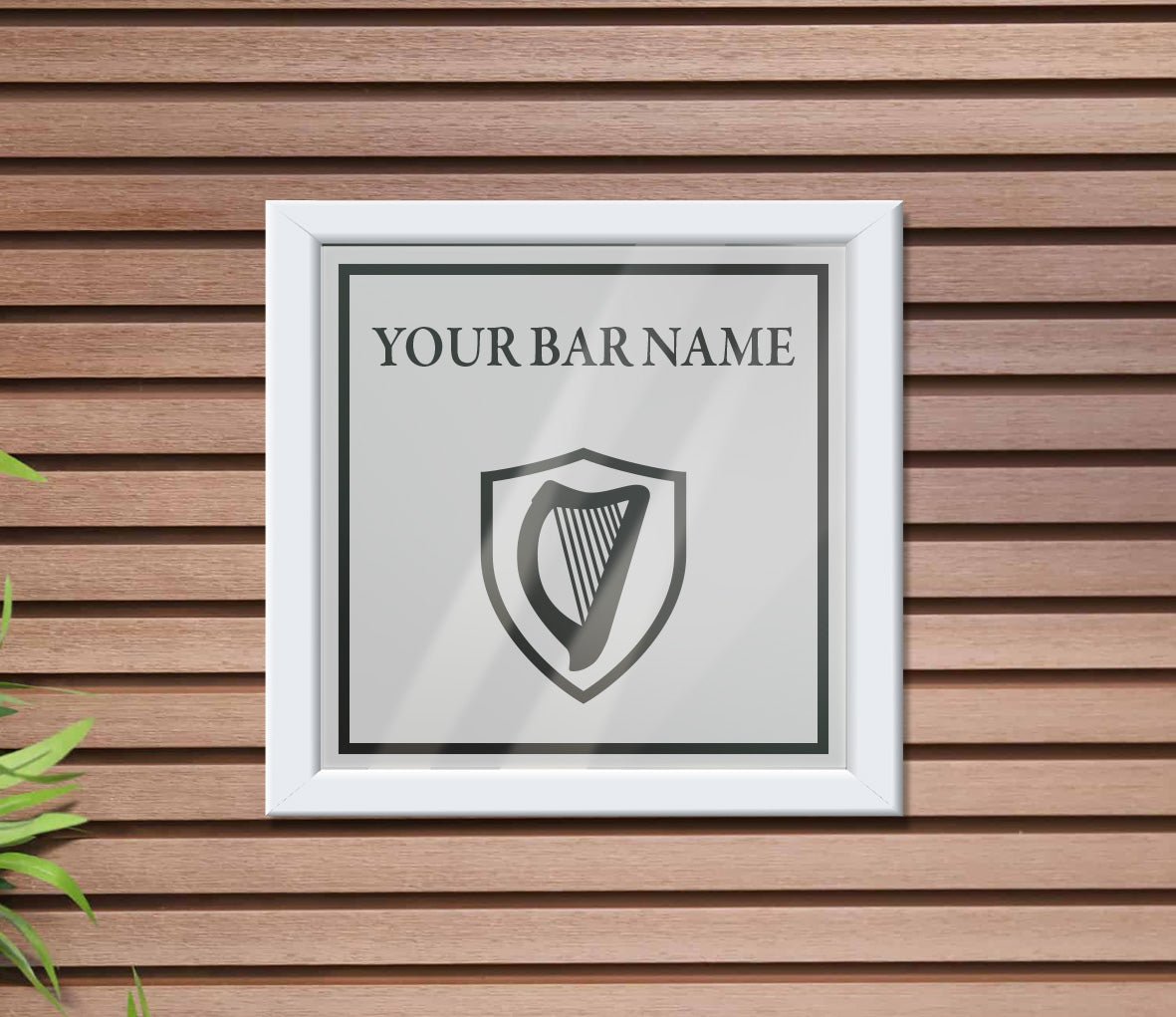 Ireland logo - Frosted graphics. Cafe style window Decals – Two Fat ...