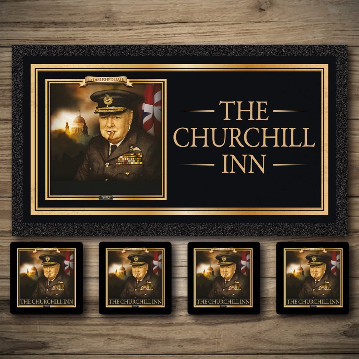 Personalised Bar Mats | Drip Mats | Custom Bar Runners | Winston ...