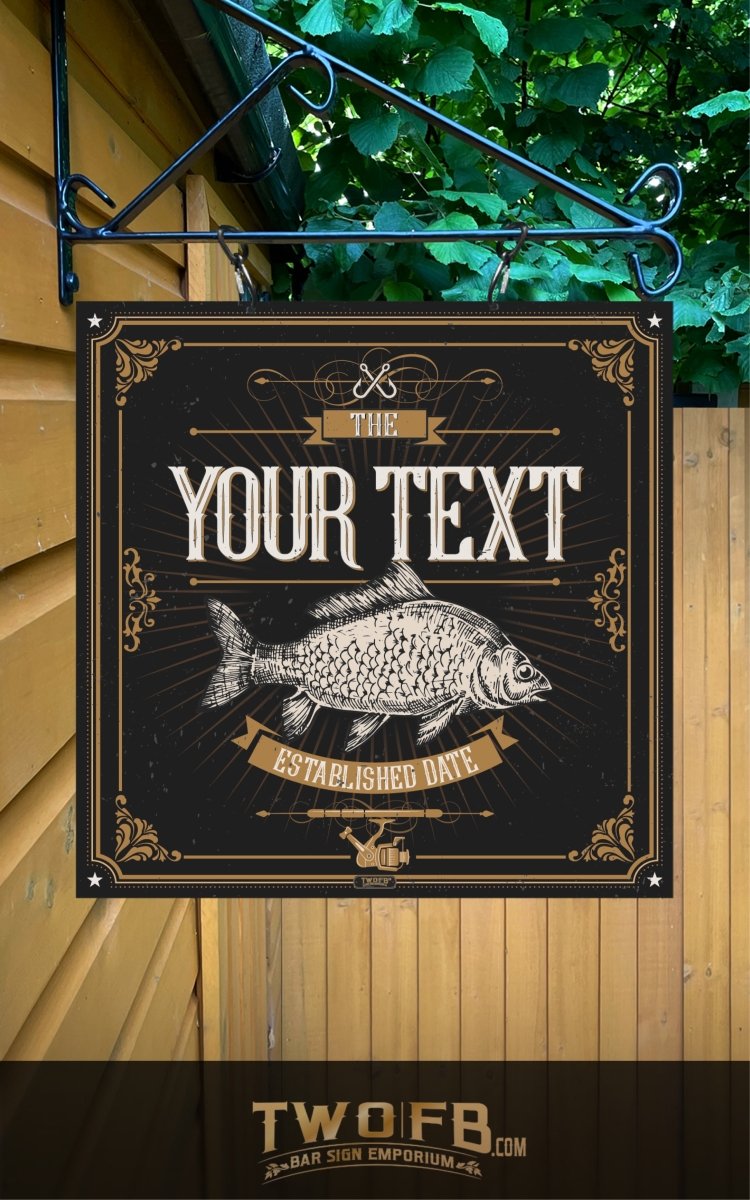 The Fish Inn Bar Signs | Personalised Pub Sign | Hanging Pub Signs ...