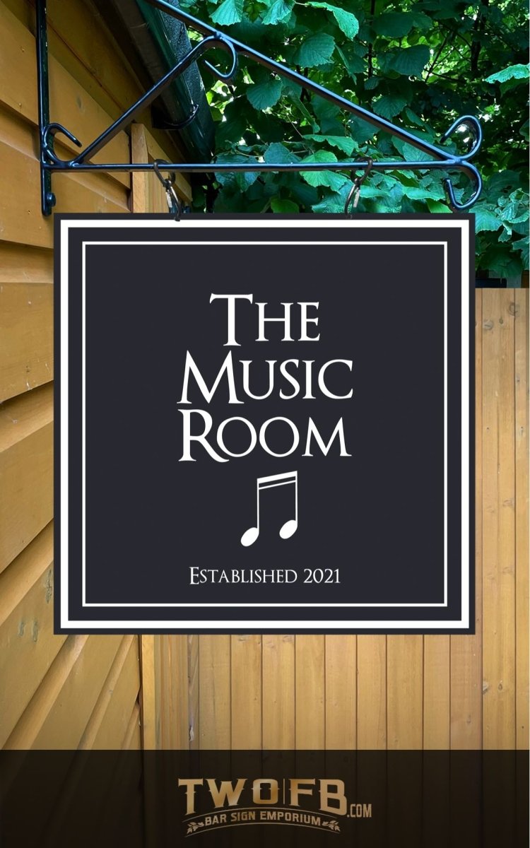 Music Room | Personalised Bar Sign | Pub Sign Design – Two Fat Blokes Ltd