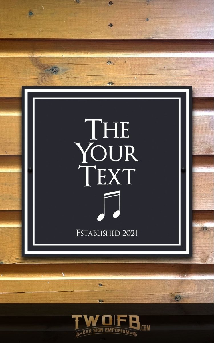 Music Room | Personalised Bar Sign | Pub Sign Design – Two Fat Blokes Ltd