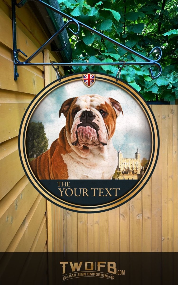 Old Bull | Personalised Bar Sign | Pub Sign | Dog House – Two Fat ...