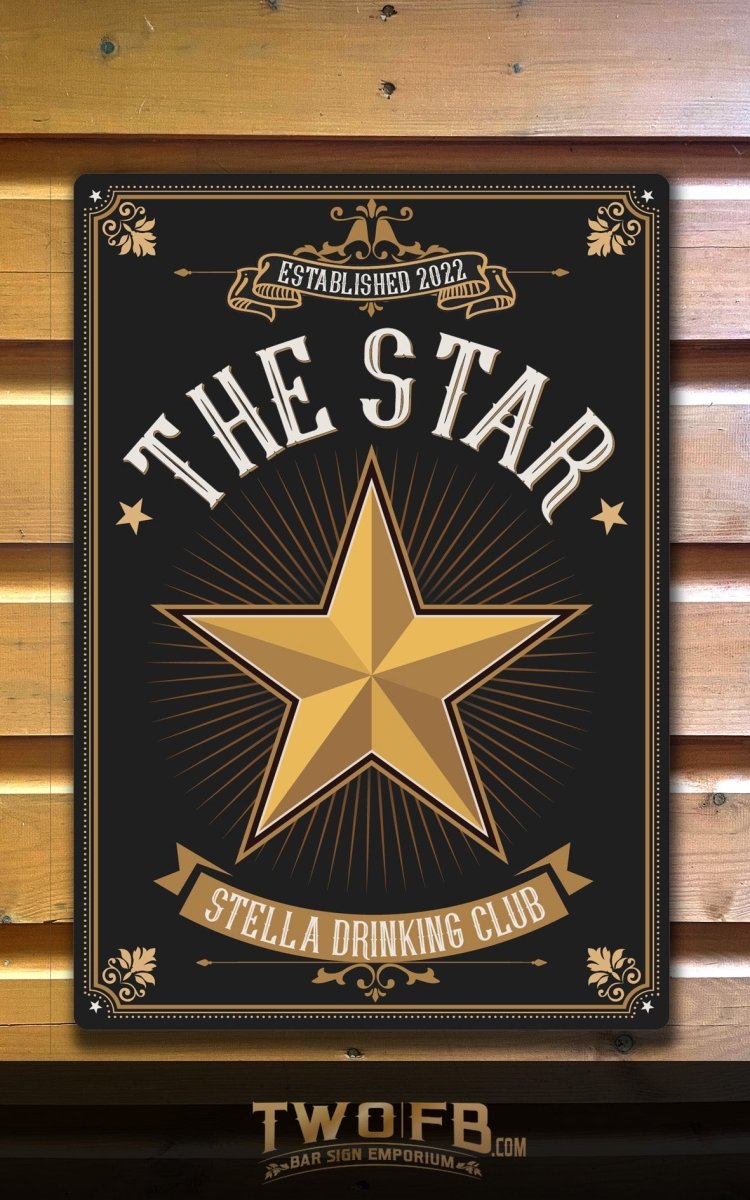 The Star | Budget Bar Sign | Home Pub Sign – Two Fat Blokes Ltd