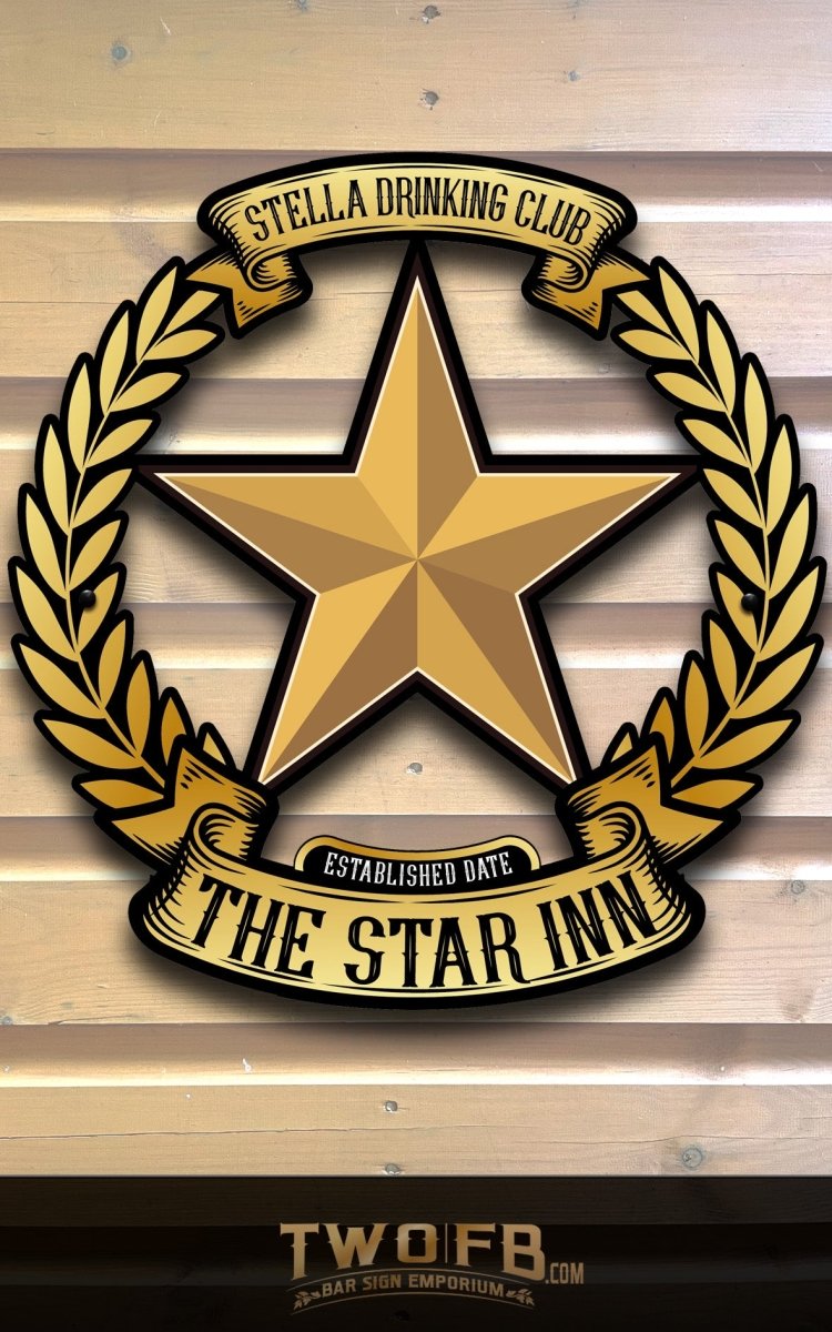 The Star Inn | Personalised Pub Sign | Hanging Pub Signs – Two Fat ...
