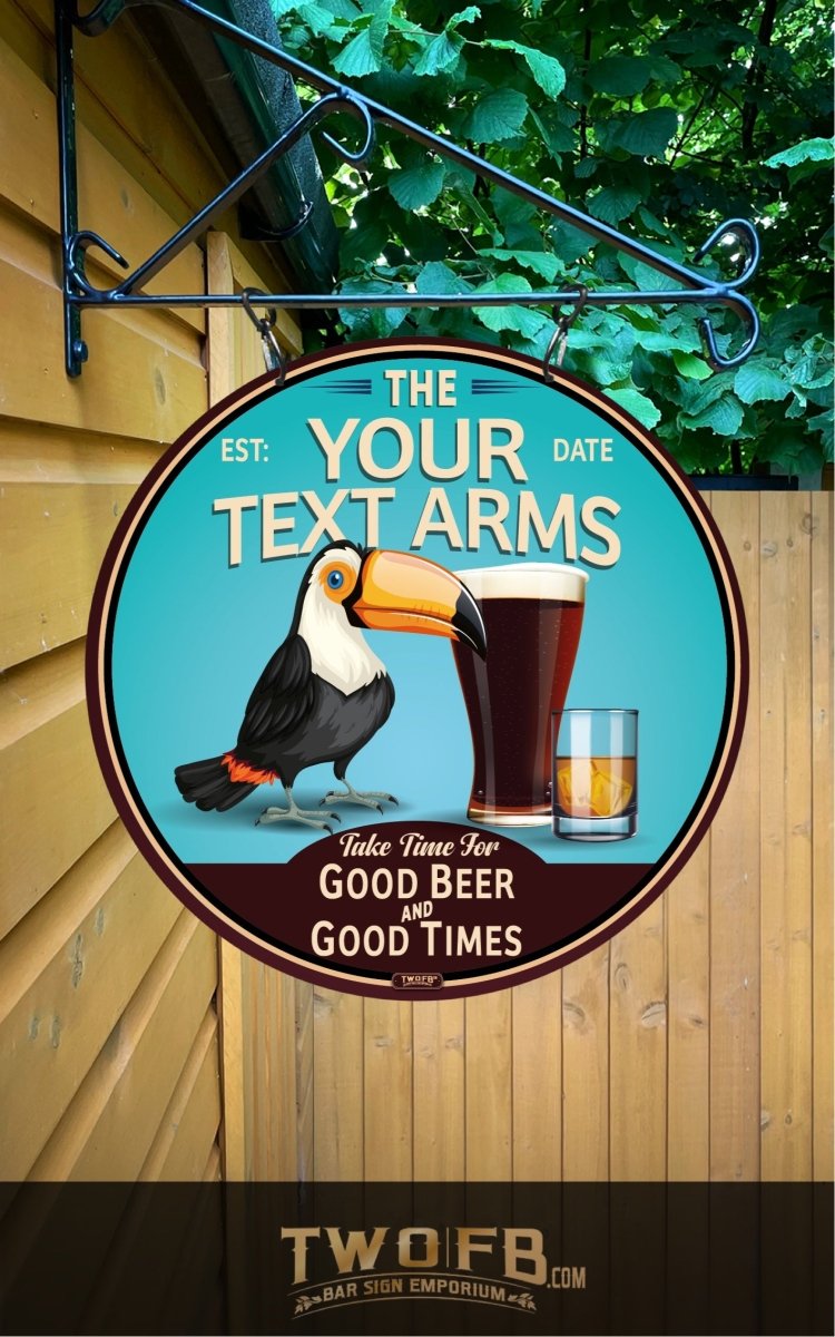 Tipsy Toocan | Personalised Bar Sign | Pub Signs - Bar Signs – Two Fat ...