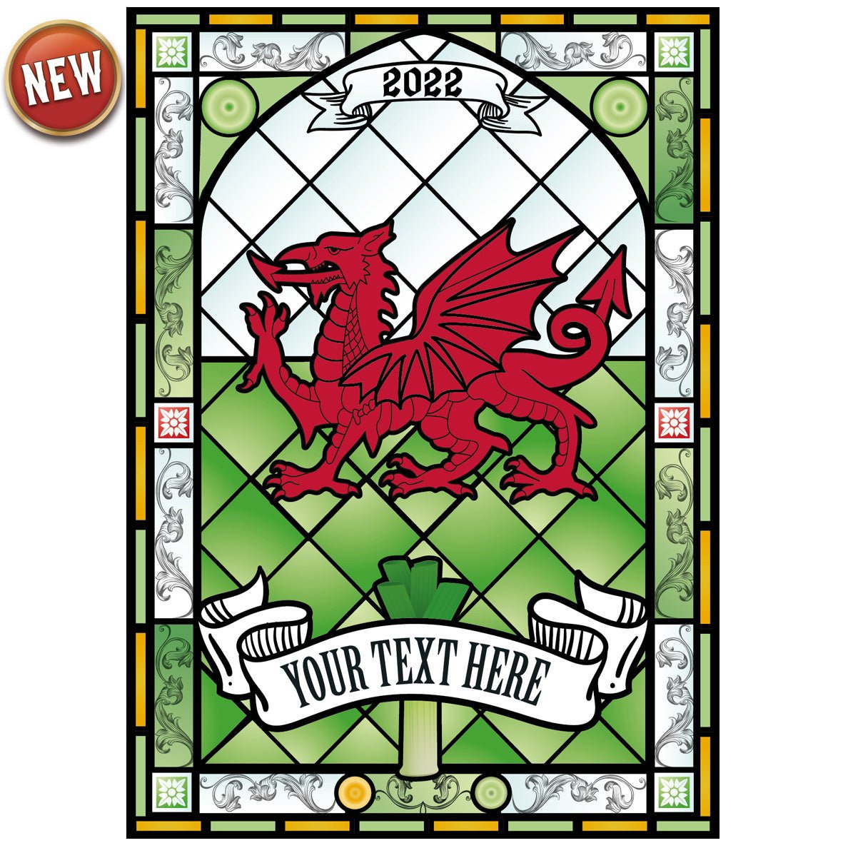 Welsh Window Vinyl | Stained Glass | Custom window decals – Two Fat ...