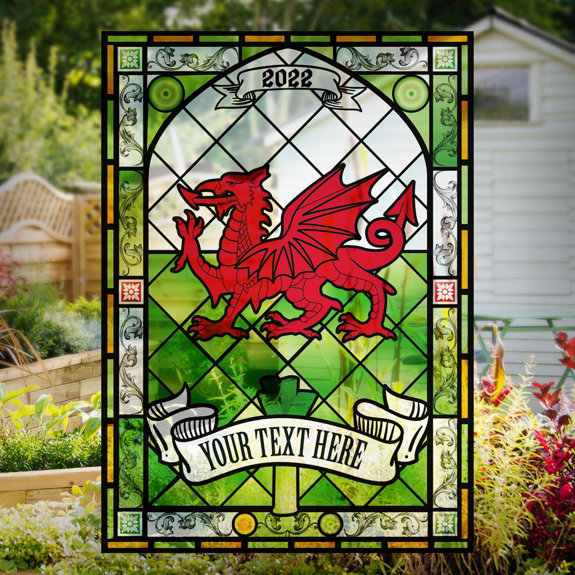 Welsh Window Vinyl | Stained Glass | Custom window decals – Two Fat ...