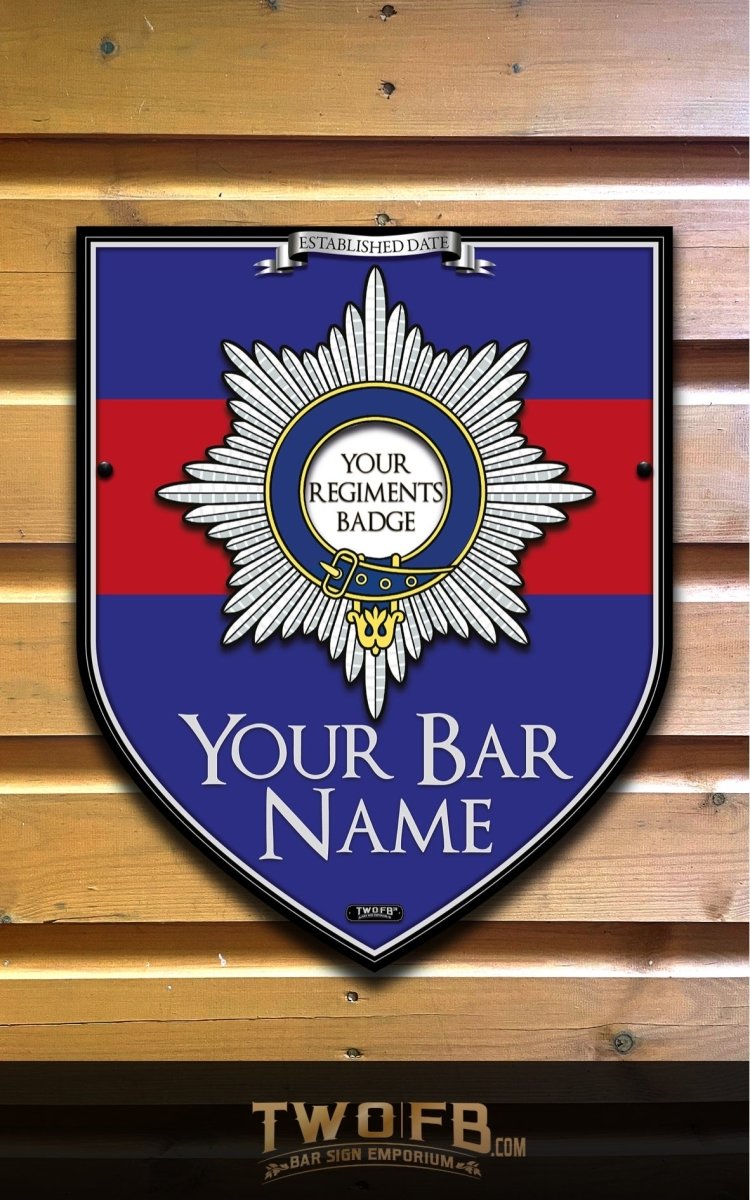 Your Regiment Arms | Pub Sign | British Army Bar Sign – Two Fat Blokes Ltd